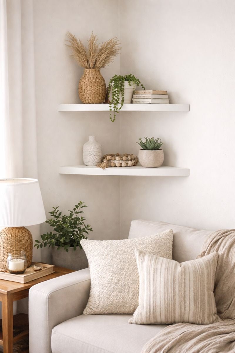 Corner MDF Shelves | Paintable Corner Shelves – Apex Bespoke Carpentry