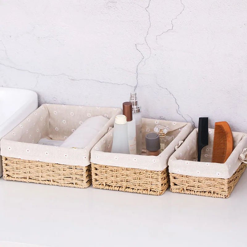 Desk Top Storage Baskets | Handmade Storage Box | Keys, Toys, Sundries ...