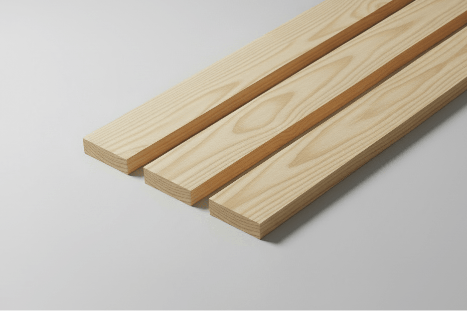Wall Battens Set of 3 | Wooden Pre-Drilled Battens with Screws | Cut-t ...